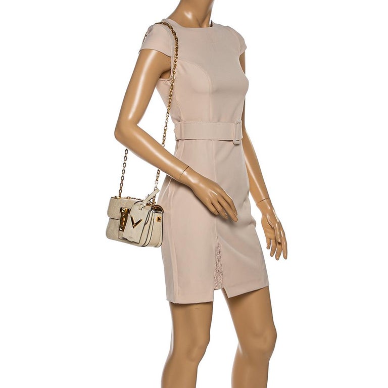 Valentino Beige Leather Small B-Rockstud Shoulder Bag at 1stDibs