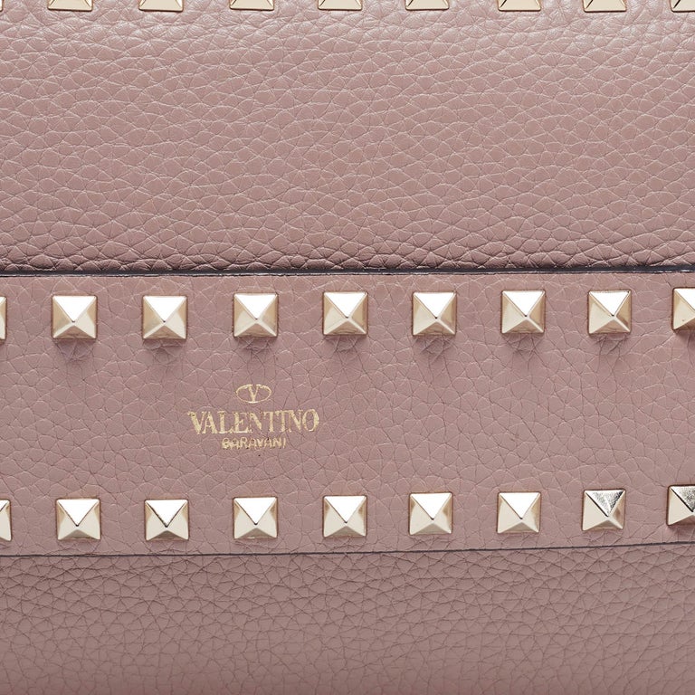 Valentino Beige Leather Small Rockstud Crossbody Bag For Sale at 1stDibs