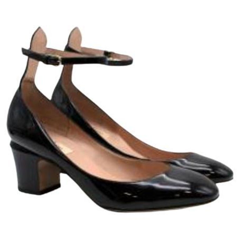 Valentino Black Perspex Ankle Strap Pumps For Sale at 1stDibs
