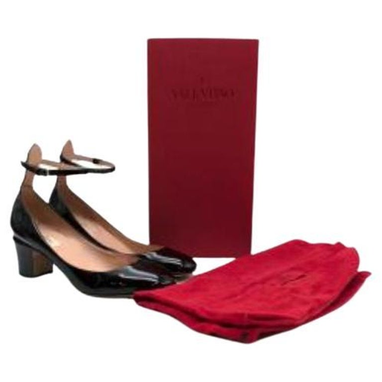 Valentino Black Perspex Ankle Strap Pumps For Sale at 1stDibs