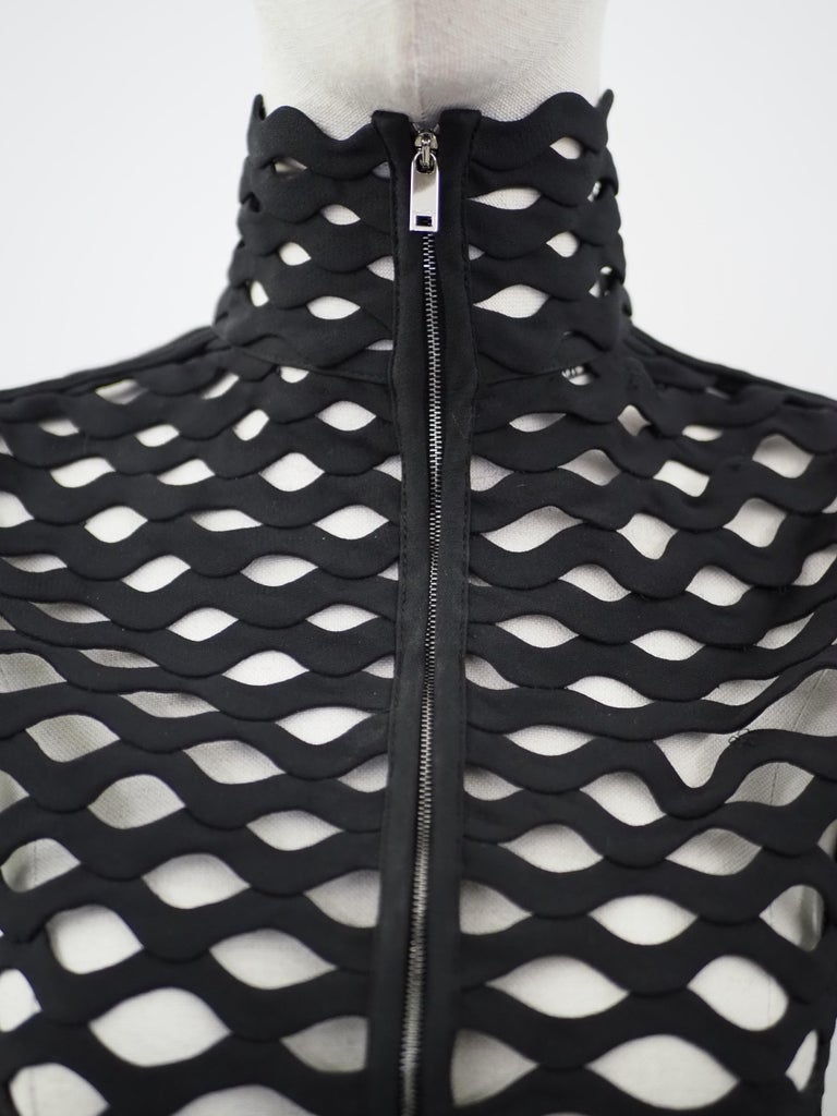 Valentino black see through jacket For Sale at 1stDibs