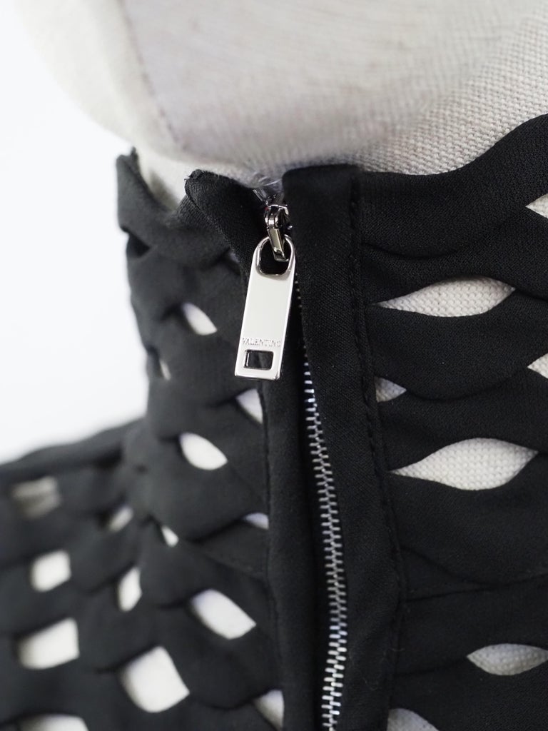 Valentino black see through jacket For Sale at 1stDibs