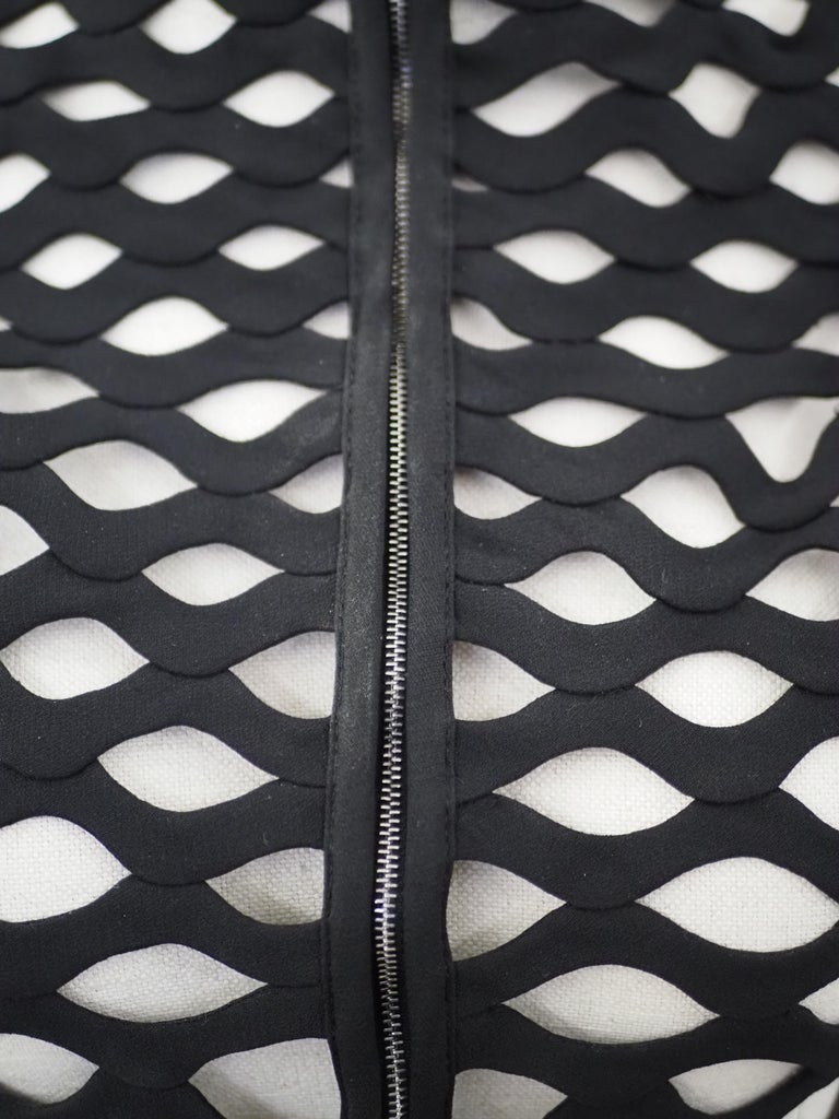 Valentino black see through jacket For Sale at 1stDibs