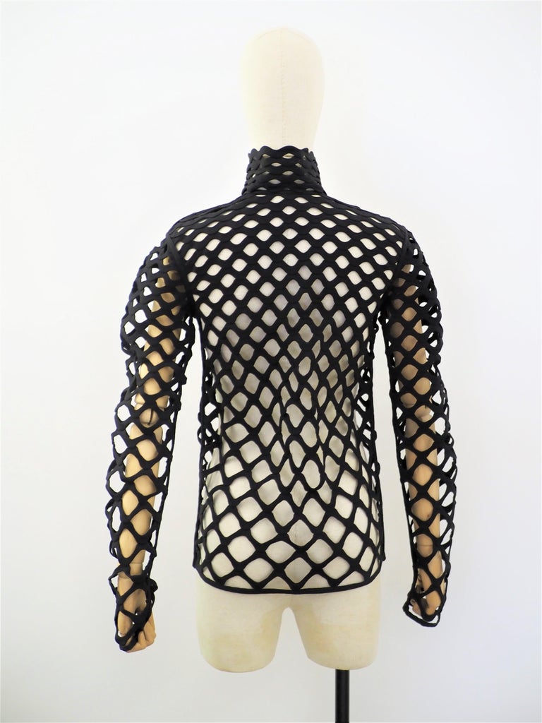 Valentino black see through jacket For Sale at 1stDibs
