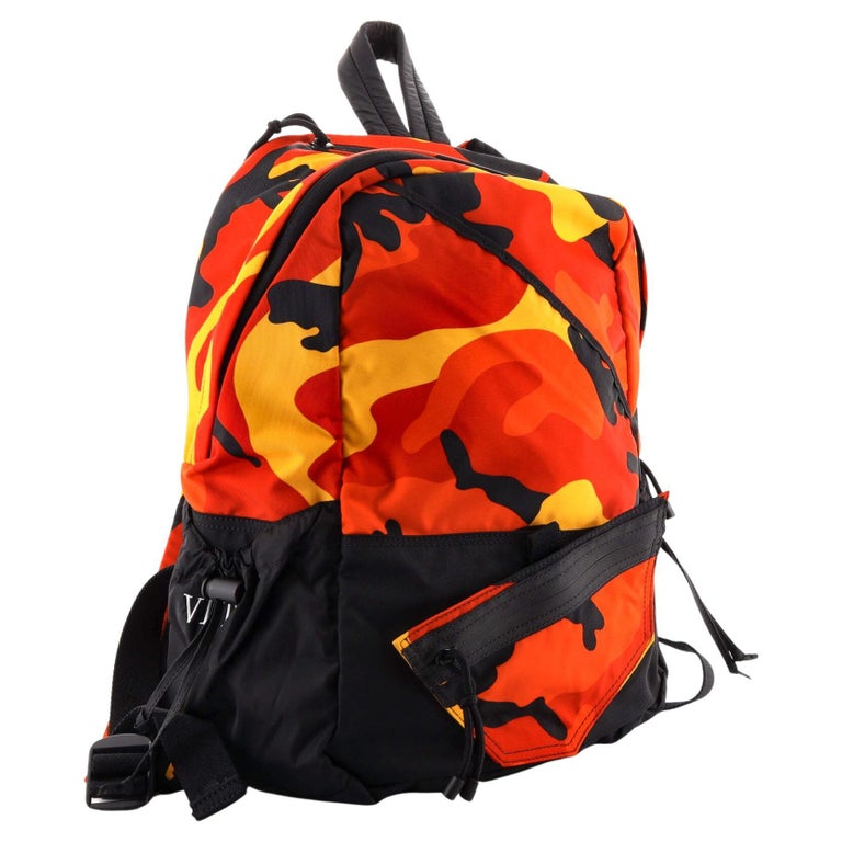 Valentino Bounce Iconic Backpack Camouflage Nylon Medium For Sale at ...