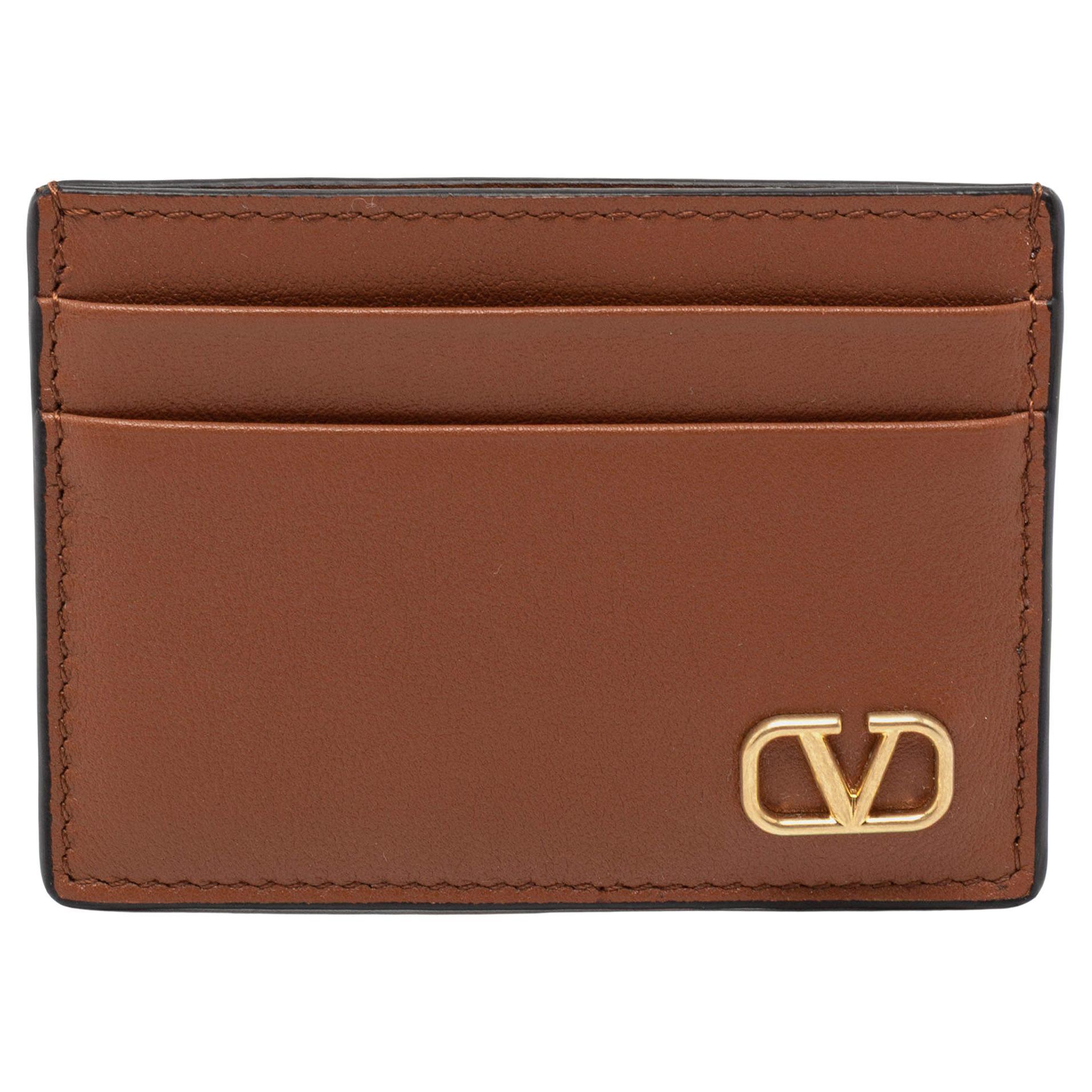 VALENTINO GARAVANI Blue Leather Camouflage Rectangle Bifold Wallet For ...