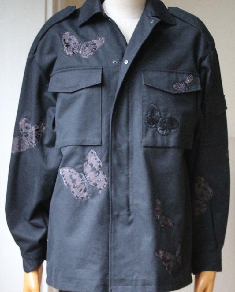Valentino Butterfly Embroidered Safari Jacket For Sale at 1stDibs ...