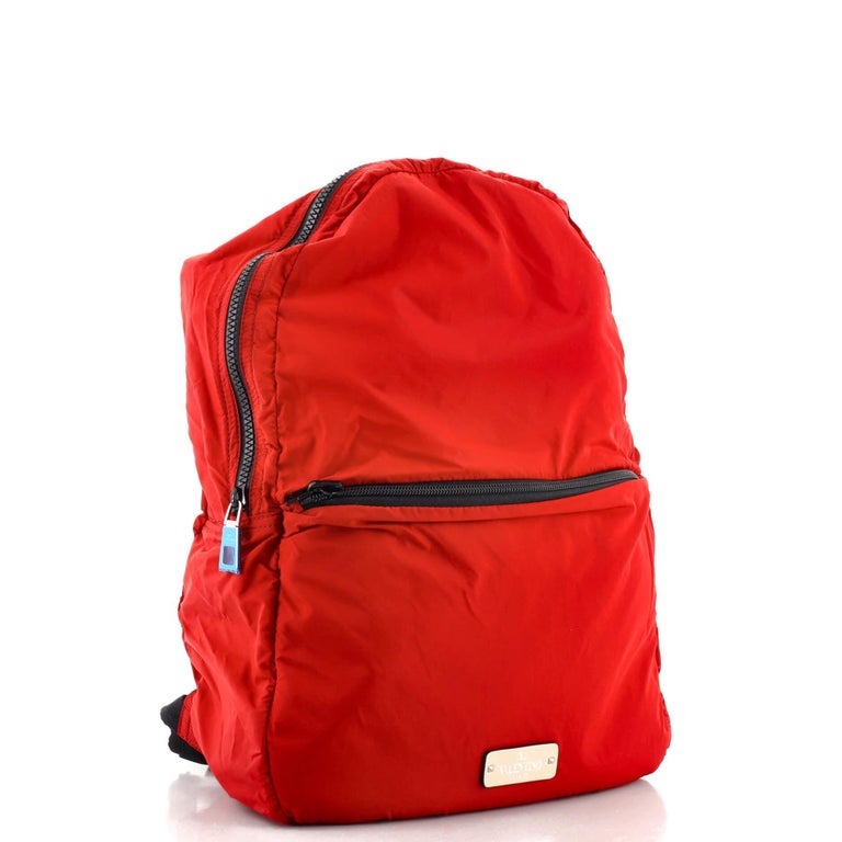 Valentino Convertible Expandable Backpack Nylon For Sale at 1stDibs