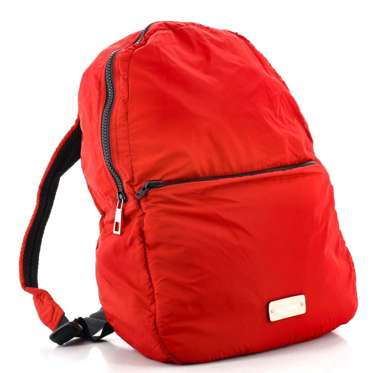 Valentino Convertible Expandable Backpack Nylon For Sale at 1stDibs