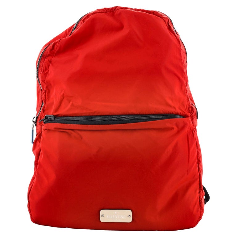 Valentino Convertible Expandable Backpack Nylon For Sale at 1stDibs