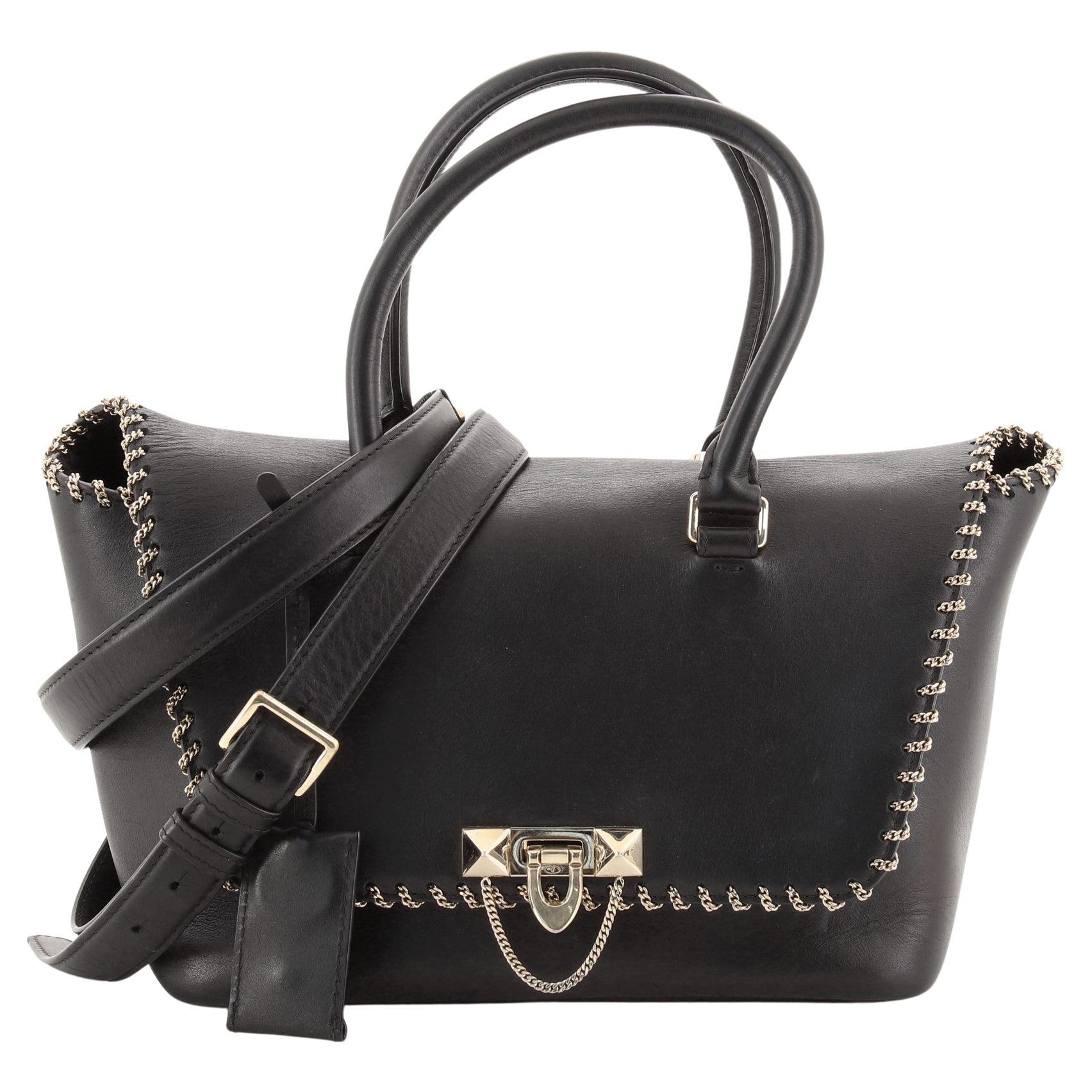 Valentino Purple Patent Leather Histoire Satchel For Sale at 1stDibs