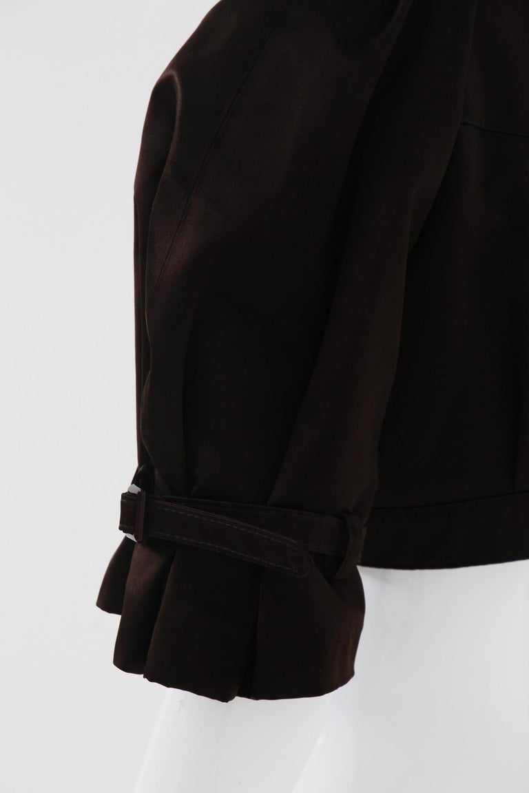 Valentino Elegant Short Satin Jacket For Sale at 1stDibs