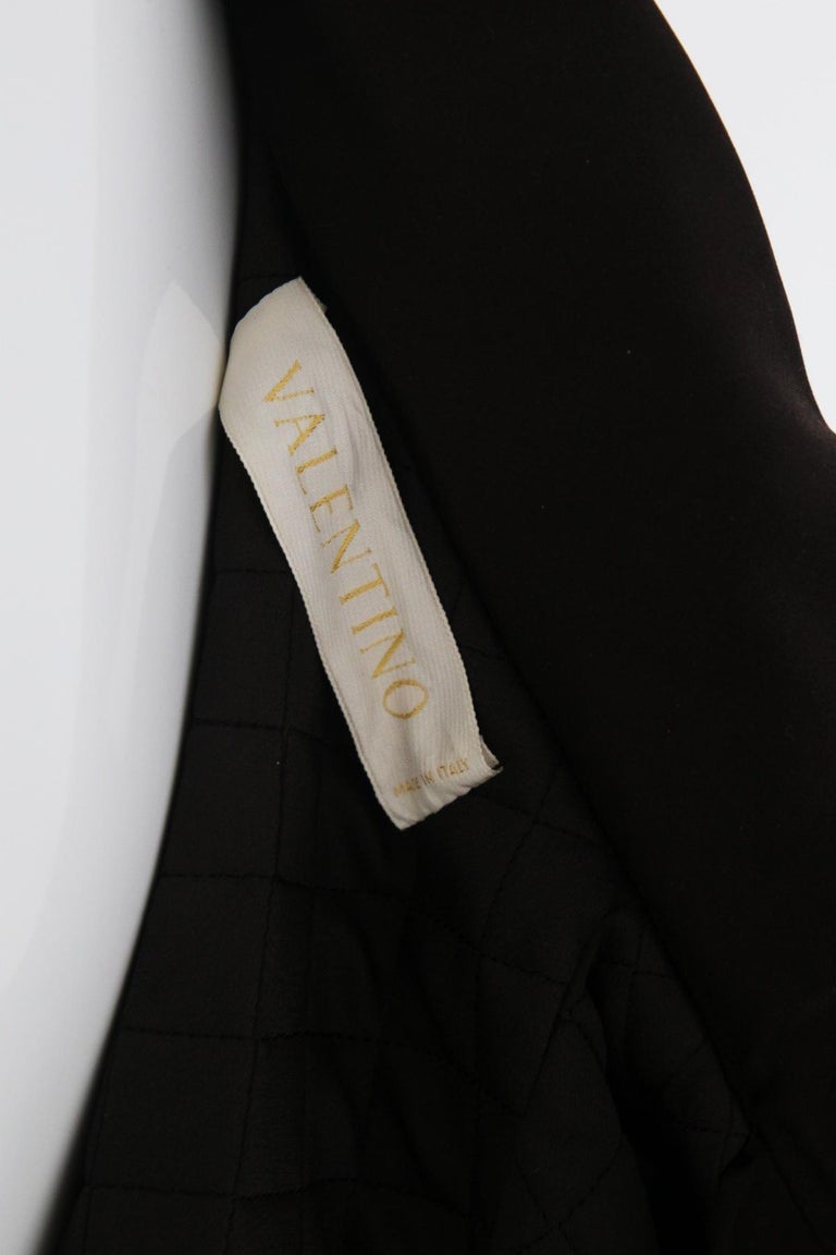 Valentino Elegant Short Satin Jacket For Sale at 1stDibs