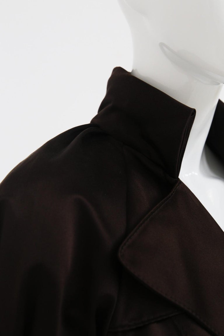 Valentino Elegant Short Satin Jacket For Sale at 1stDibs