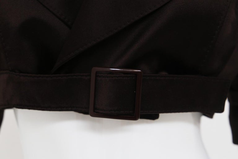 Valentino Elegant Short Satin Jacket For Sale at 1stDibs