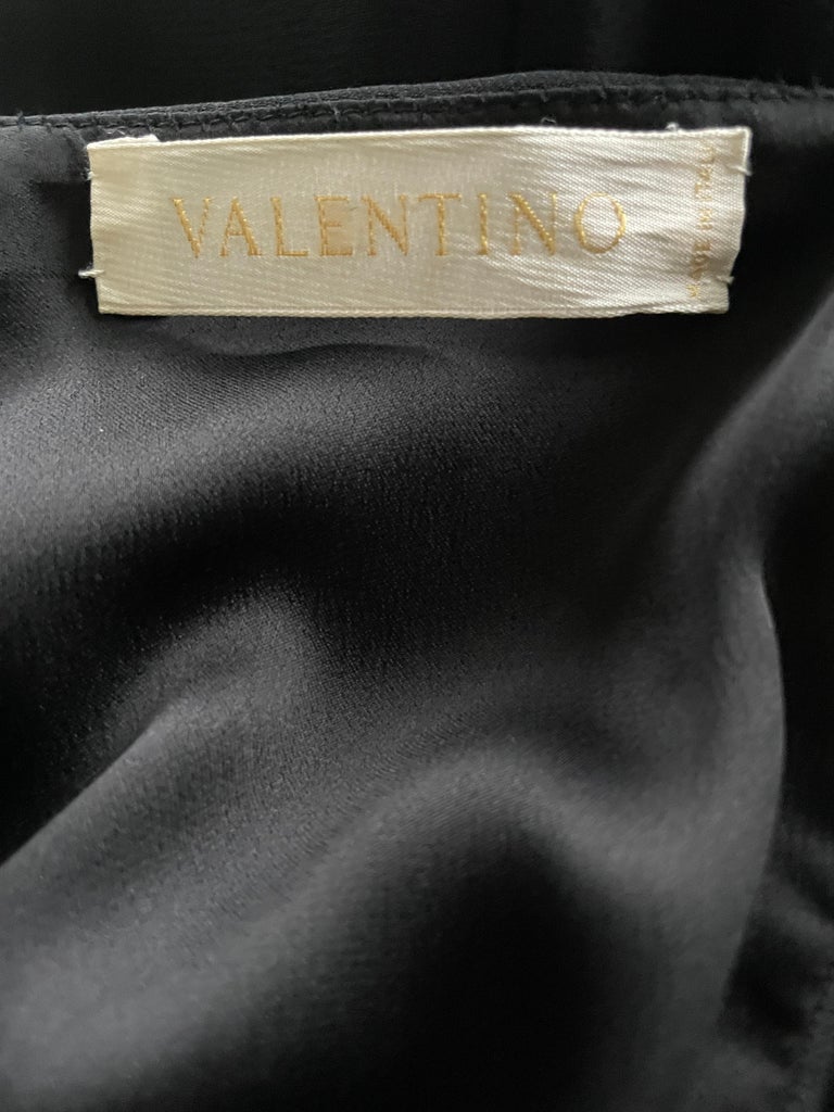 Valentino Fall 2004 Plunging Little Black Dress Harlequin Sheer Sequin ...