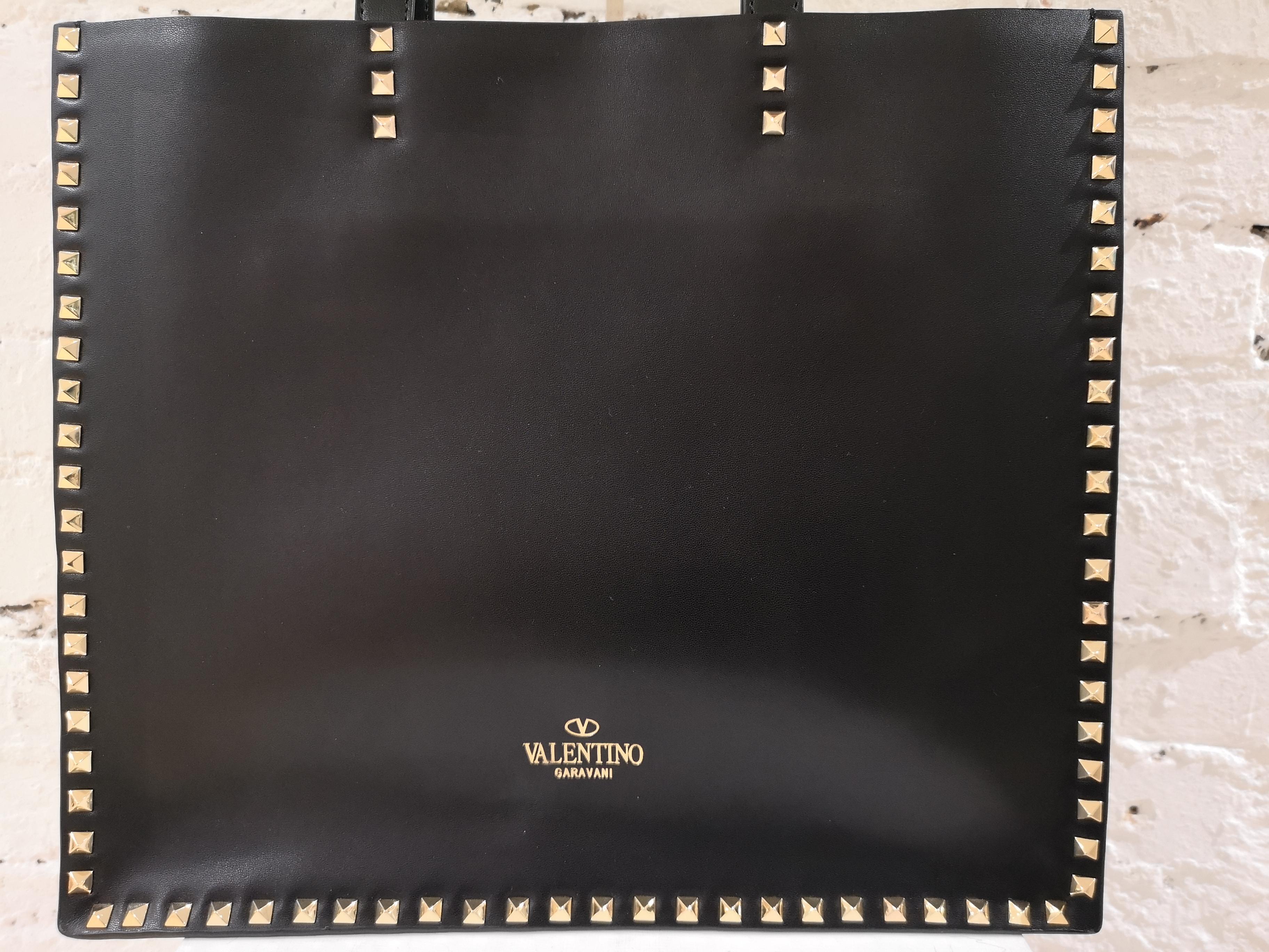 Valentino Garavani Black VLTN Shopping bag at 1stDibs | valentino ...