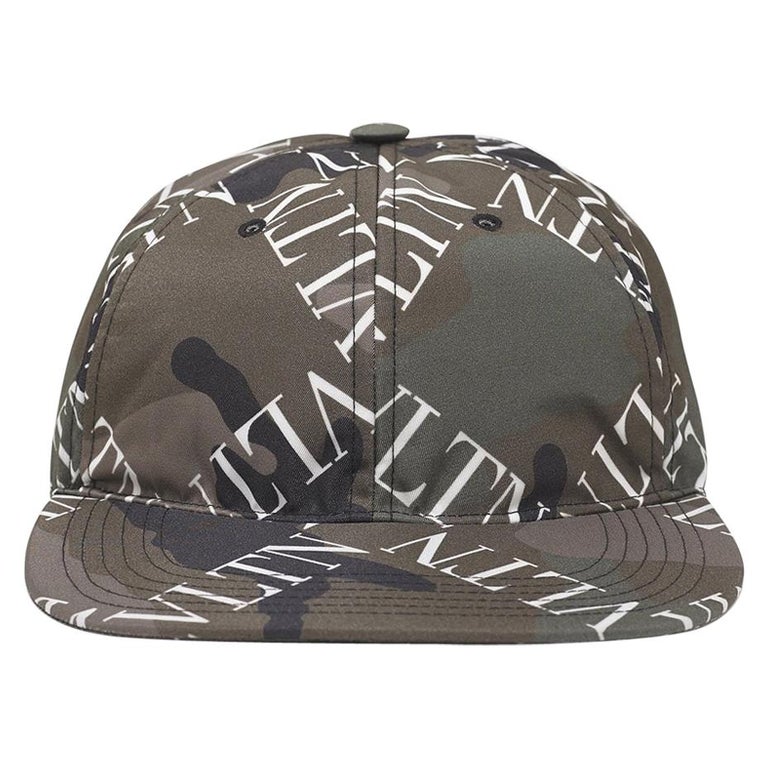 Valentino Garavani Camouflage VLTN Grid Baseball Cap at 1stDibs