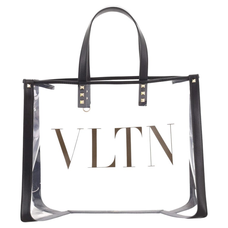 Valentino Garavani Grande Plage VLTN Tote PVC Medium For Sale at 1stDibs