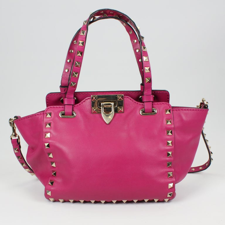 Valentino Garavani Rockstud leather handbag For Sale at 1stDibs