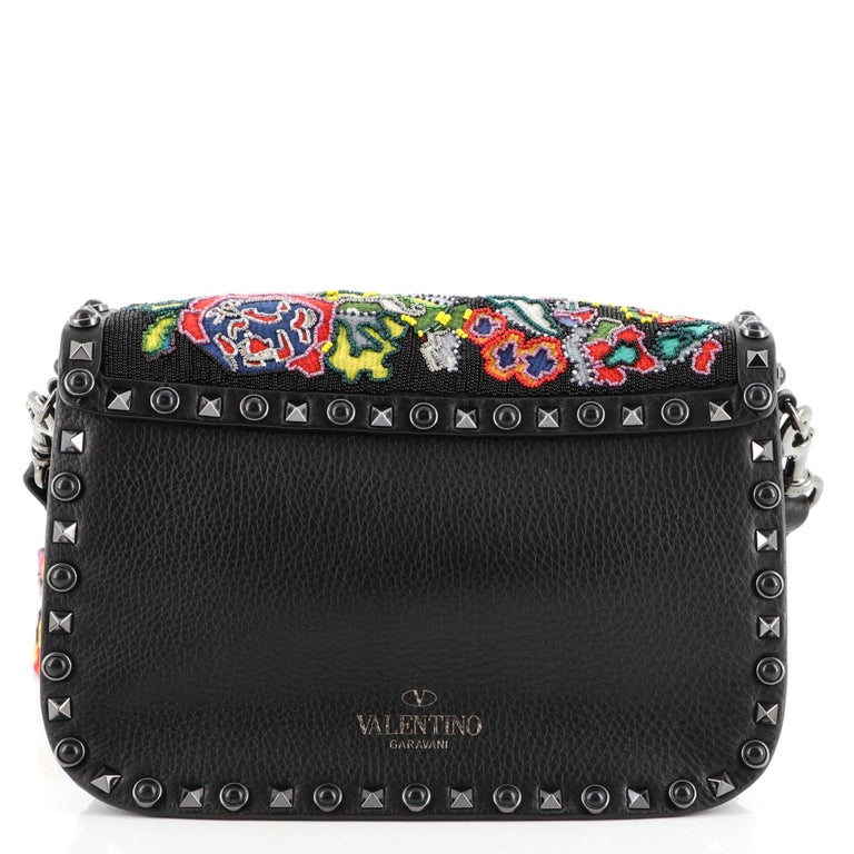 Valentino Garavani Rolling Rockstud Crossbody Bag Beaded Leather with ...