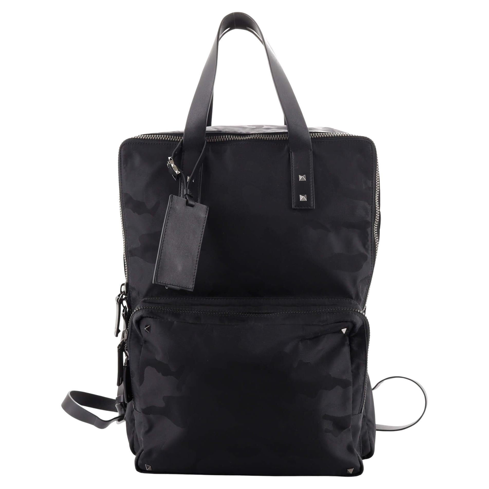 Valentino Garavani VLTN Backpack Printed Nylon Large For Sale at 1stDibs