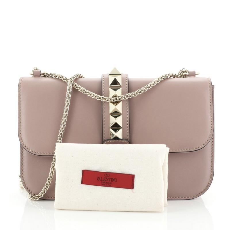 Valentino Glam Lock Shoulder Bag Leather Medium at 1stDibs