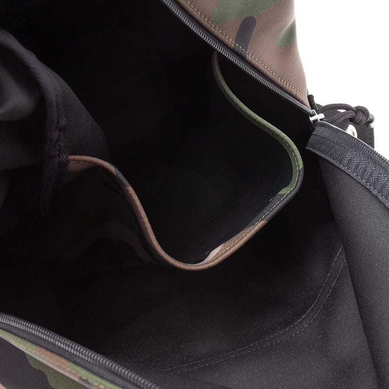 Valentino Green Camouflage Nylon VLTN Backpack at 1stDibs
