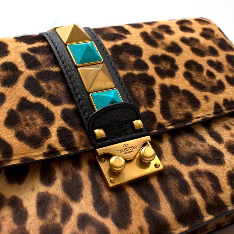 Valentino Leopard Print Pony Hair Shoulder Bag For Sale at 1stDibs ...