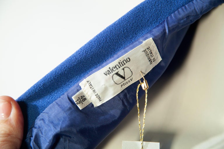 1980s Valentino Miss V Vintage Midi Dress For Sale at 1stDibs