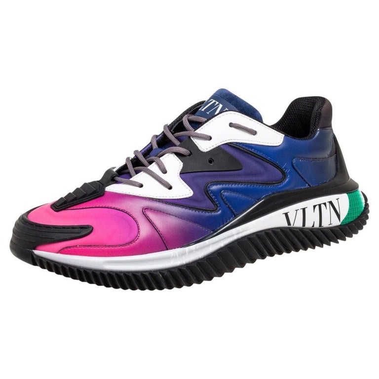 Valentino Multicolor Neoprene and Leather Wade Runner Sneakers Size 40 ...