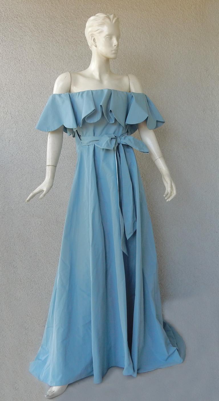 Valentino Runway Bare Shoulder Full Train Dress Gown new! For Sale at ...