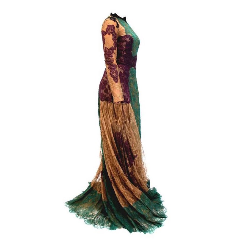 Valentino New runway Chantilly Lace Gown at 1stDibs | valentino dress ...