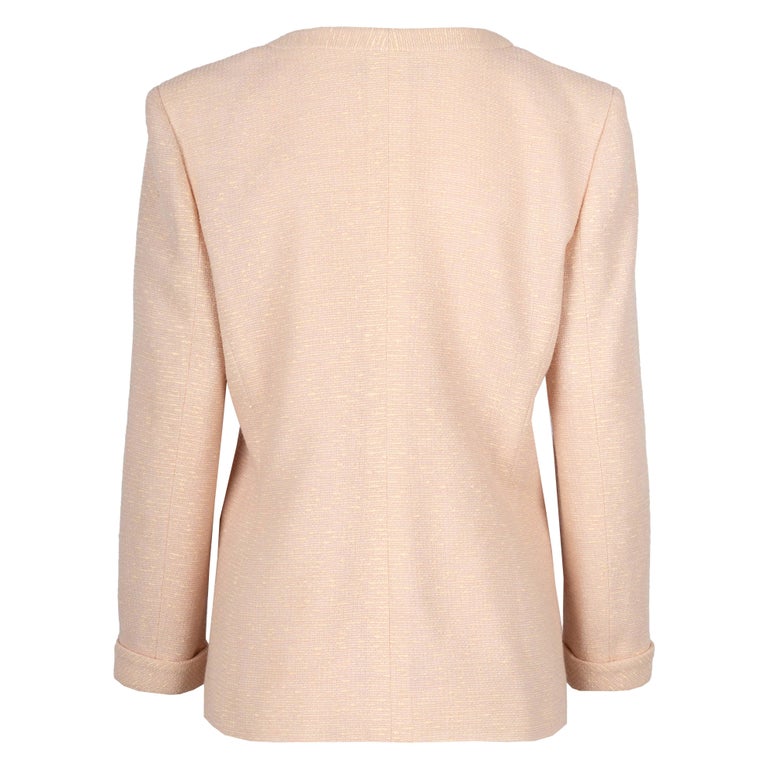 Valentino Pale Pink Wool Jacket - '80s For Sale at 1stDibs