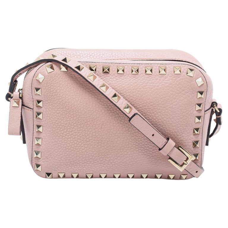 Valentino Pink Leather Rockstud Crossbody Bag For Sale at 1stDibs