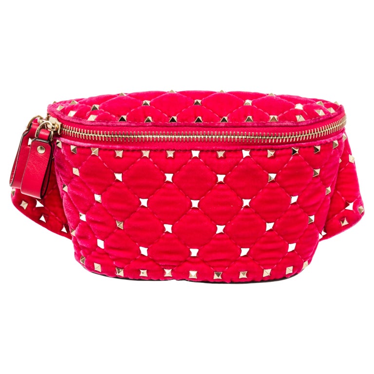 Valentino Rosa Leder-Tasche mit Nieten und Spike-Tasche im Angebot bei ...