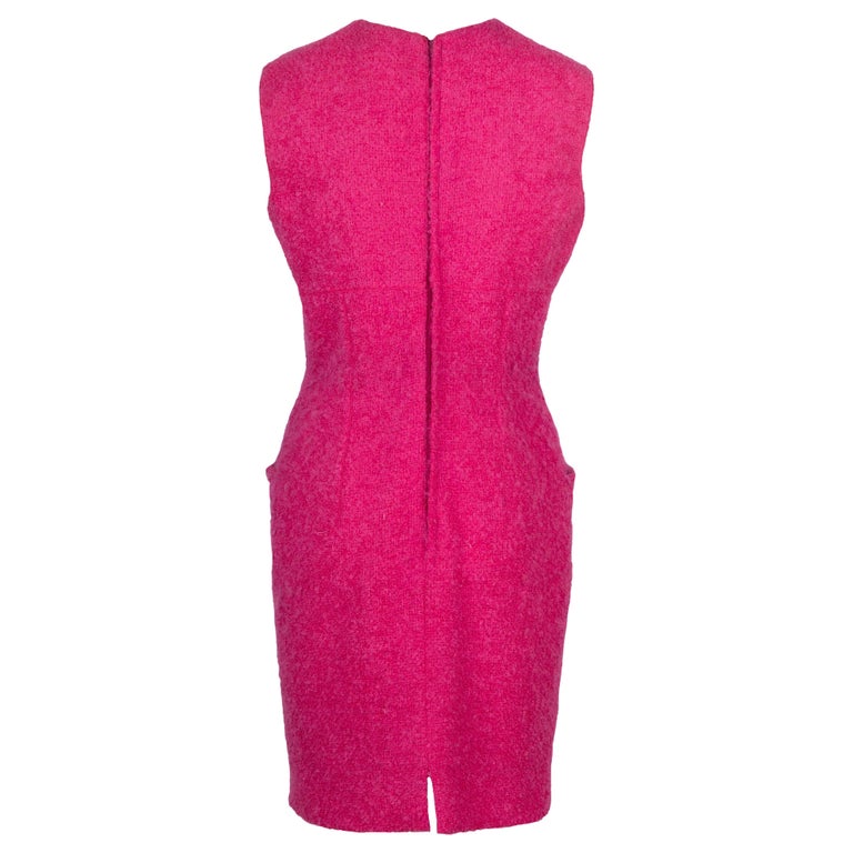 Valentino Pink Wool Dress with Jacket - '80s For Sale at 1stDibs