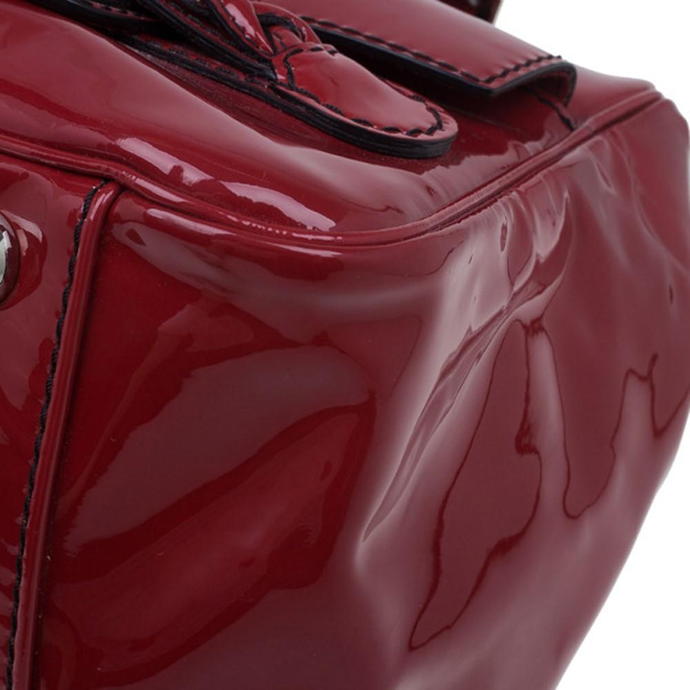 Valentino Red Patent Histoire Framed Bag For Sale at 1stDibs ...