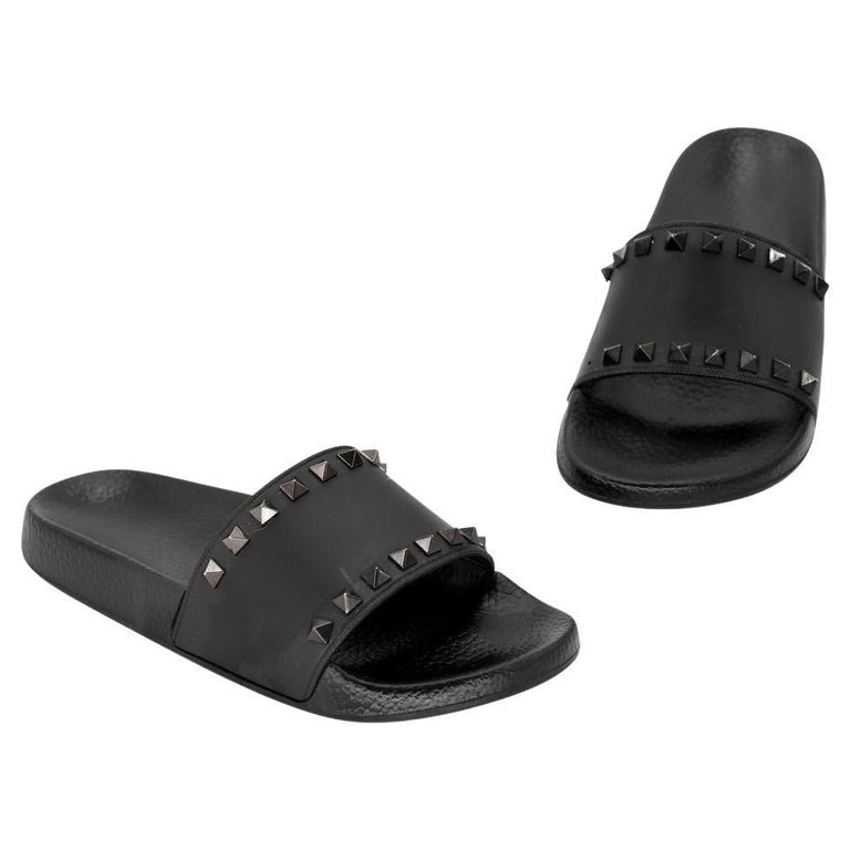 Valentino Rockstud 36 Rubber Pool Slide Sandals VL-0819P-0004 For Sale ...