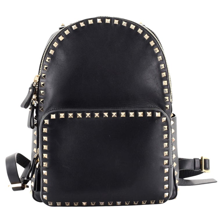 Valentino Rockstud Backpack Leather Medium For Sale at 1stDibs