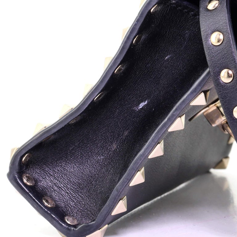 Valentino Rockstud Flip Lock Flap Bag Leather Mini at 1stDibs