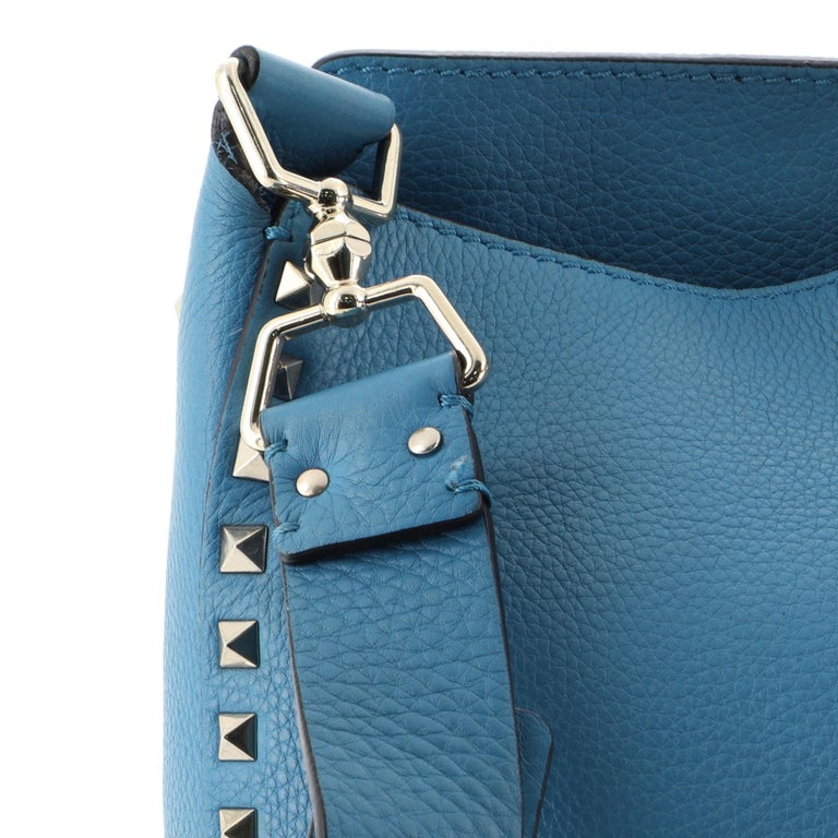 Valentino Rockstud Flip Lock Messenger Bag Leather Small at 1stDibs