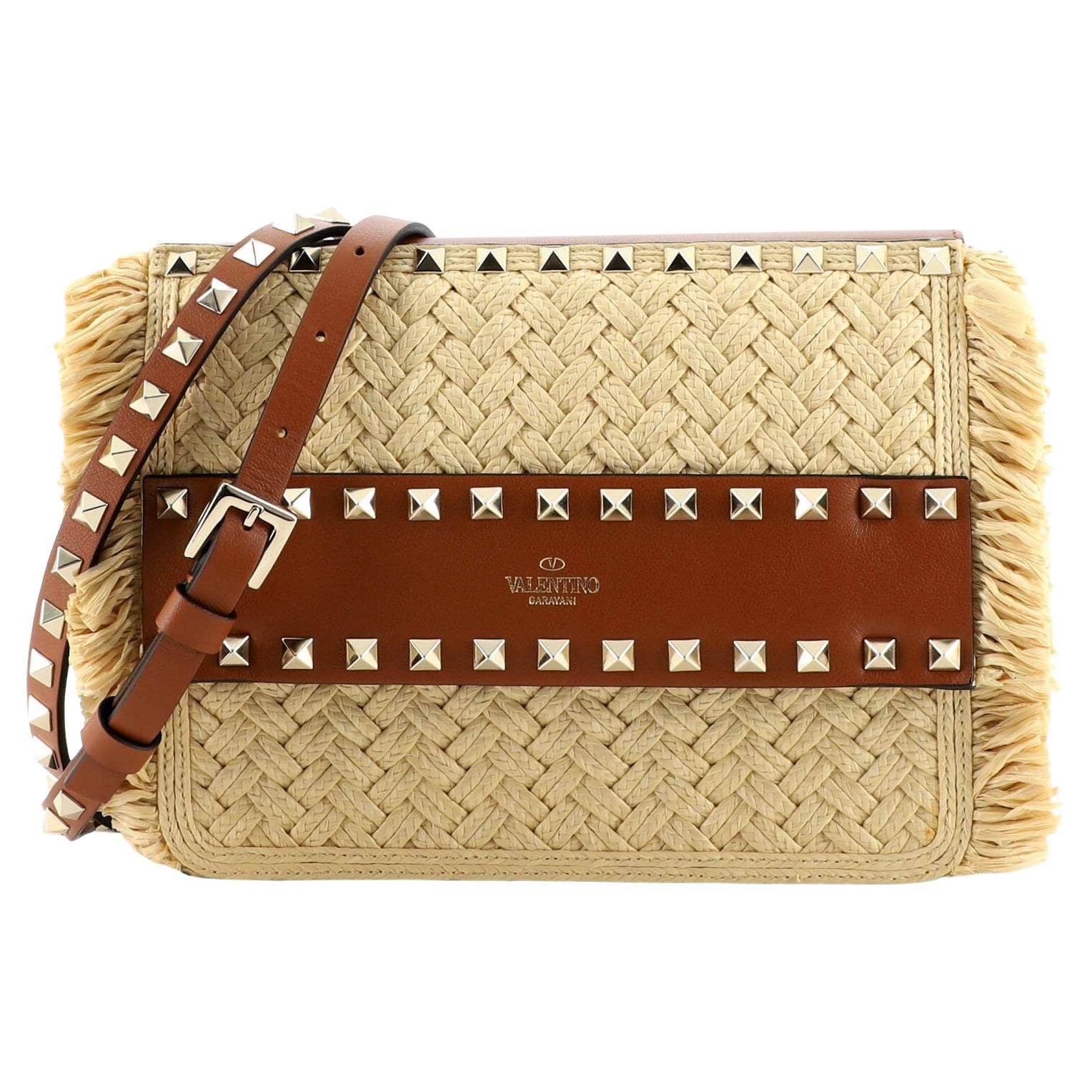 Valentino Raffia Bag - 2 For Sale on 1stDibs
