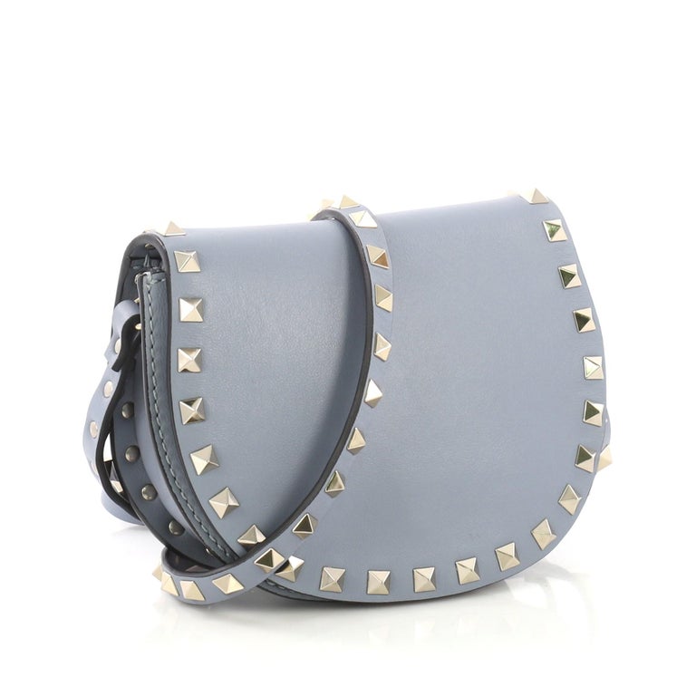Valentino Rockstud Half Moon Crossbody Bag Leather Mini at 1stDibs ...