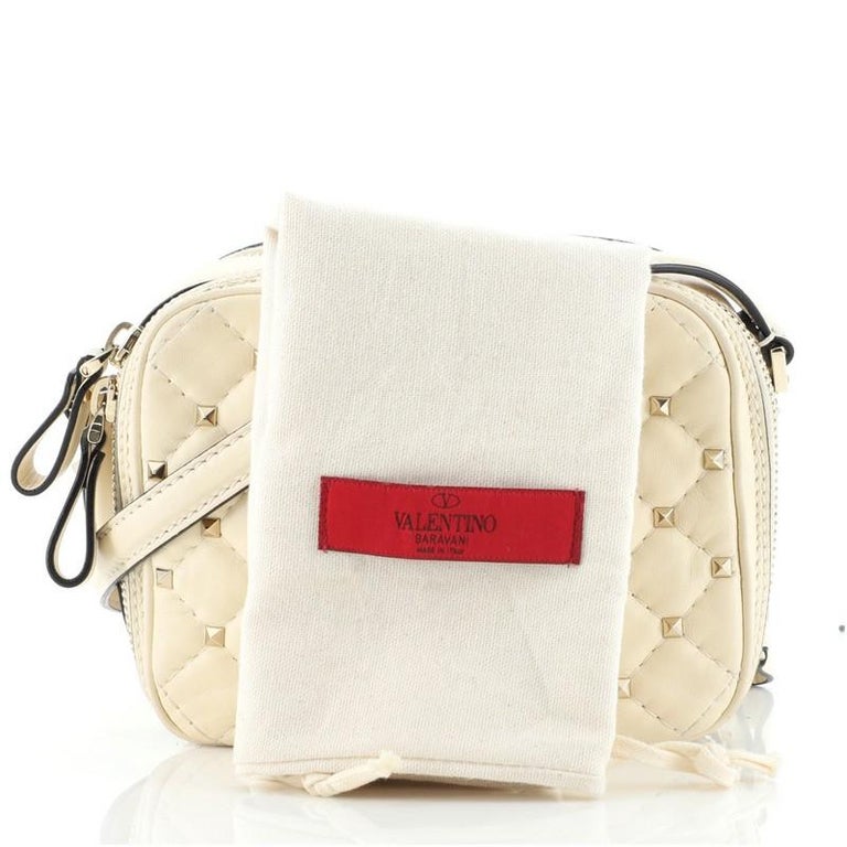 Valentino Rockstud Spike Camera Bag Quilted Leather Mini at 1stDibs
