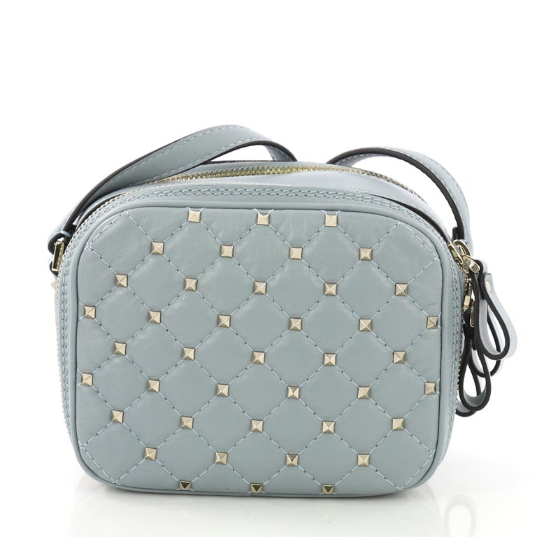 Valentino Rockstud Spike Camera Bag Quilted Leather Mini at 1stDibs ...
