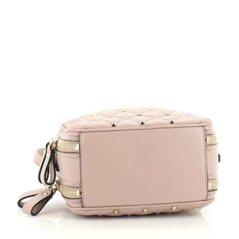 Valentino Rockstud Spike Camera Bag Quilted Leather Mini at 1stDibs
