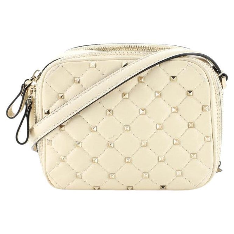 Valentino Rockstud Spike Camera Bag Quilted Leather Mini at 1stDibs