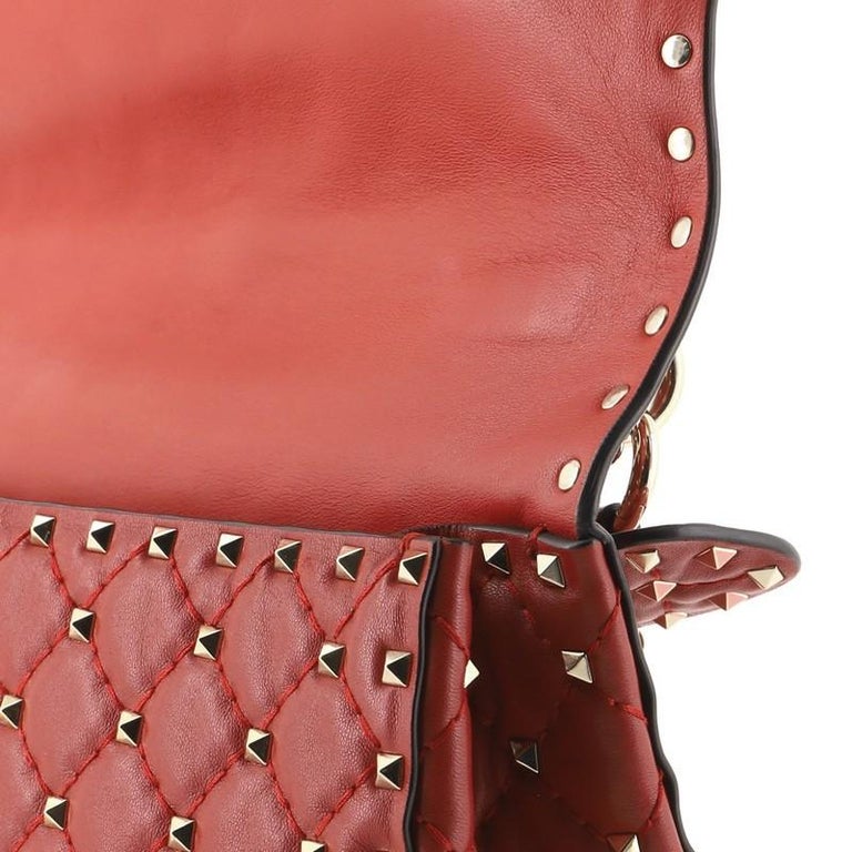 Valentino Rockstud Spike Flap Bag Quilted Leather Large at 1stDibs