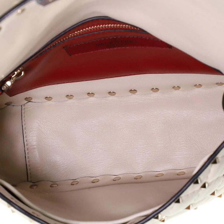 Valentino Rockstud Spike Flap Bag Quilted Leather Medium For Sale at ...